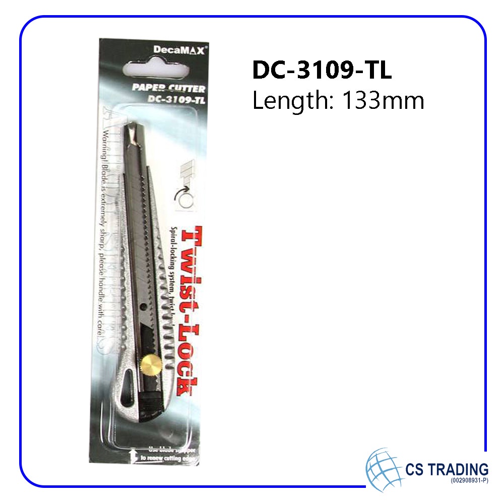 Decamax Heavy Duty Stainless Steel Paper Cutter Utility Knife ...