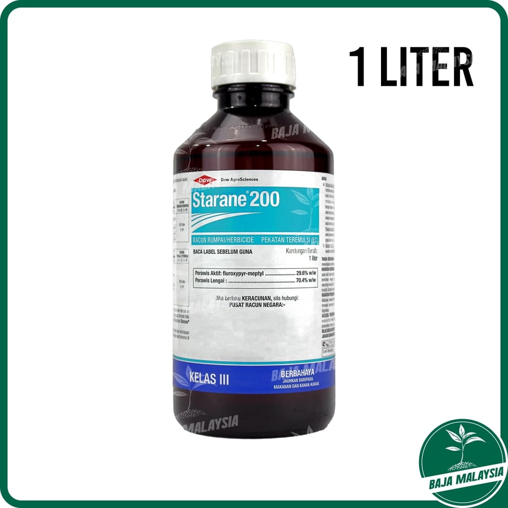 DOW Starane 200 Racun Rumput Racun Rumpai 1 Liter | Shopee Malaysia