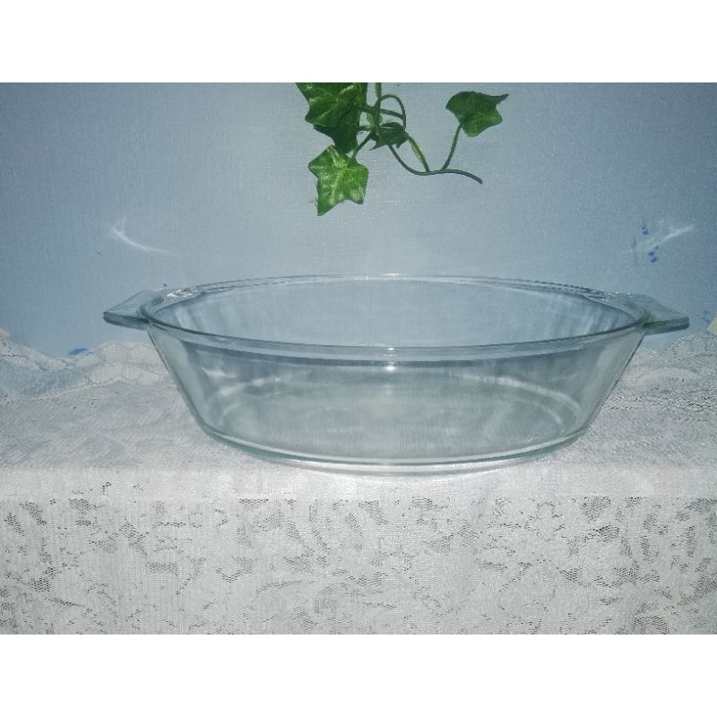 1950an Vintage JAJ pyrex Clear Glass Original Oval Dish without Lid JAJ ...