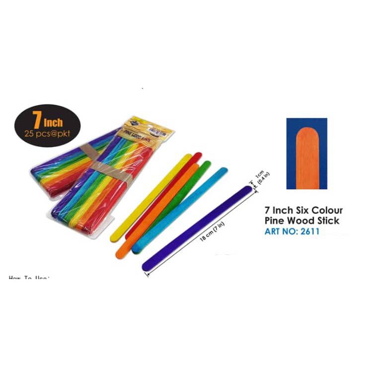 Ice Cream Wooden Stick Batang Ice Cream Nautal Pine Wood Stick