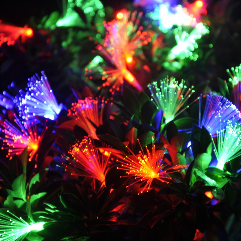 10M 100 LED Fiber Optic Fairy String Lights Starburst Firework Light ...