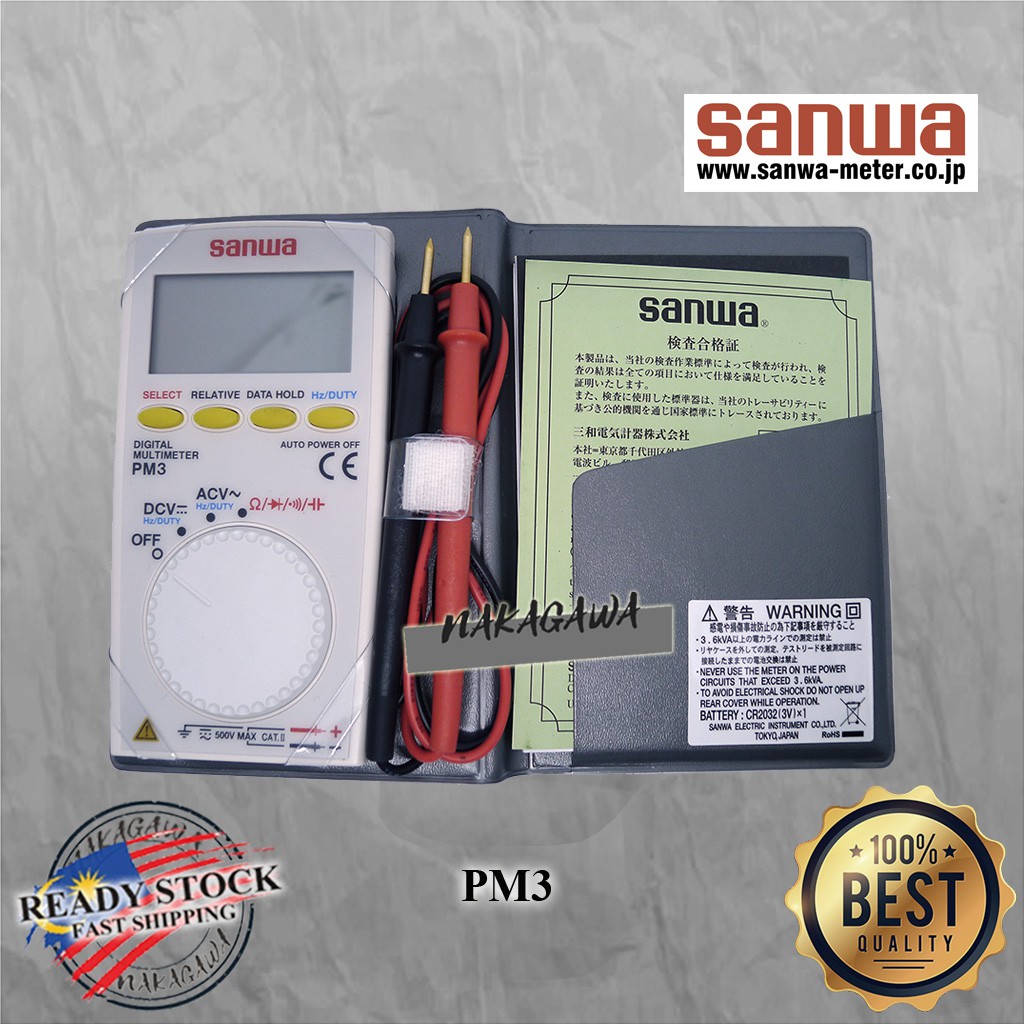 SANWA PM3 (ORG) DIGITAL MULTIMETER | Shopee Malaysia