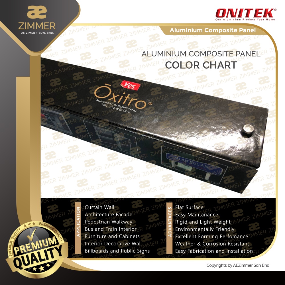 AE ZIMMER SAMPLE Aluminium Composite Panel Color Chart (ACP)SAMPLE 铝复合板 ...