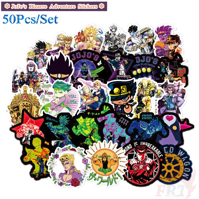 JoJo's Bizarre Adventure - Series 02 Stickers 50Pcs/Set Anime Fashion ...