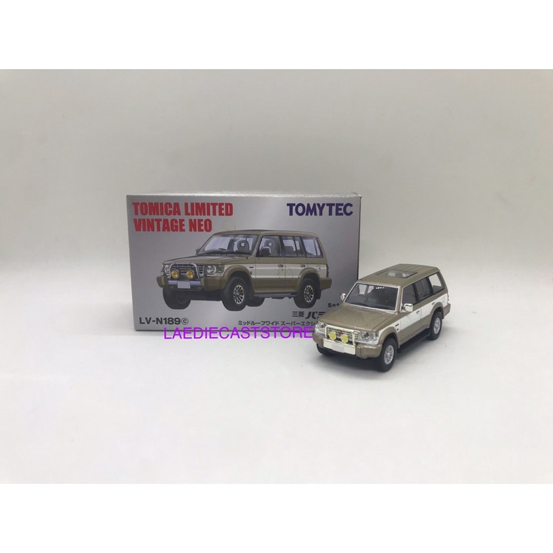 Tomica Limited Vintage Neo 1/64 N189c Mitsubishi Pajero Super Exceed 1991 Beige/White | Shopee ...