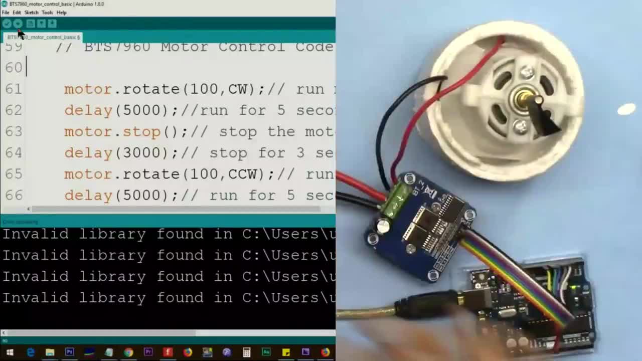 BTS7960 H-bridge Motor Driver High-Power Current (Up-to 43A) for ...
