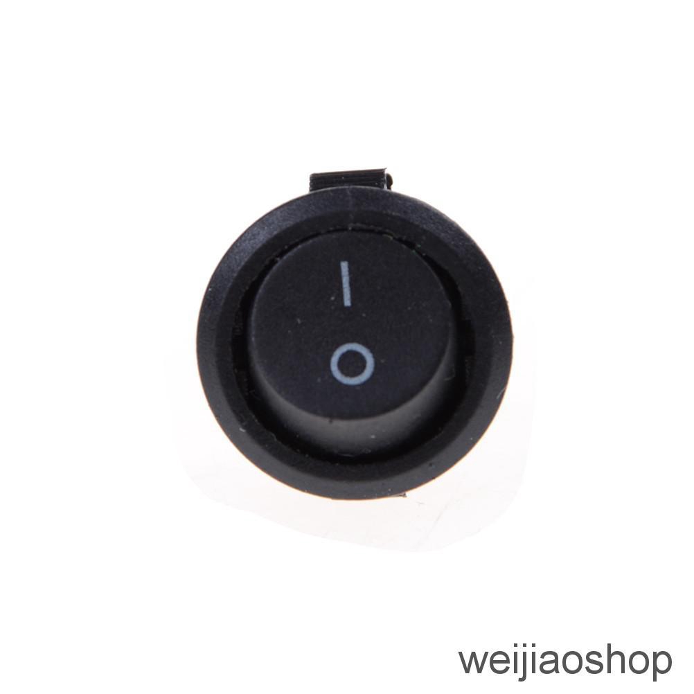 10Pcs 16mm Small Round Boat Rocker Switches 2 Pin ON-OFF Rocker Switch ...