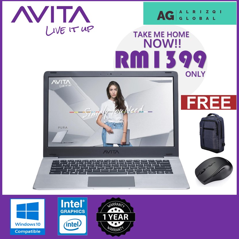 AVITA Essential 14 Laptop 14'' FHD ( Celeron N4020, 4GB, 128GB SSD ...