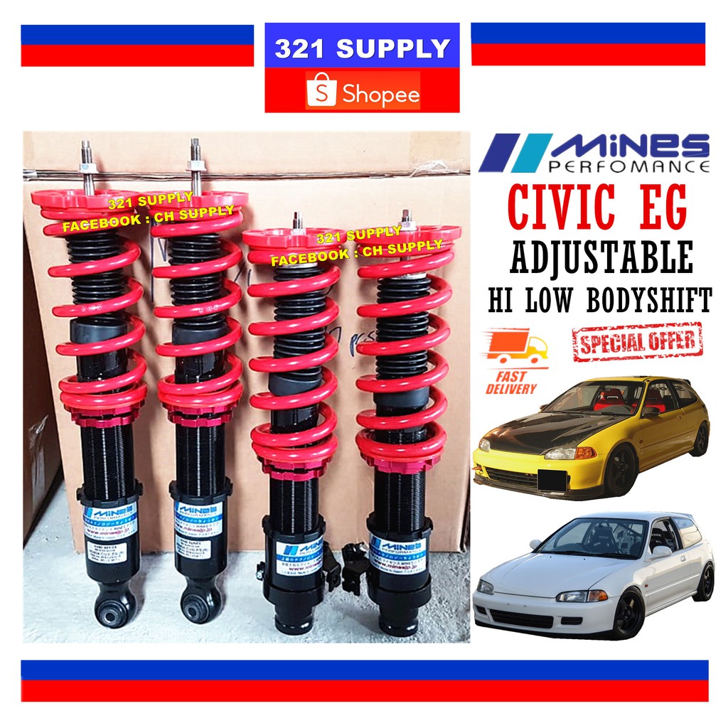 MINES HONDA CIVIC EG ADJUSTABLE HI LOW BODY SHIFT FOR CIVIC EG EG6 EG8 ...