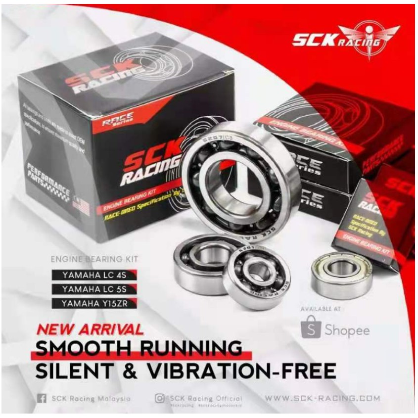 ORIGINAL SCK RACING ENGINE BEARING SET FOR Y15ZR Y15 V1 / V2 LC4S LC5S ...