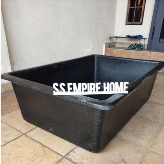 NEX 3 x2x1 Black Fiberglass Fish Tank Water Pond Aquarium Heavy Duty ...