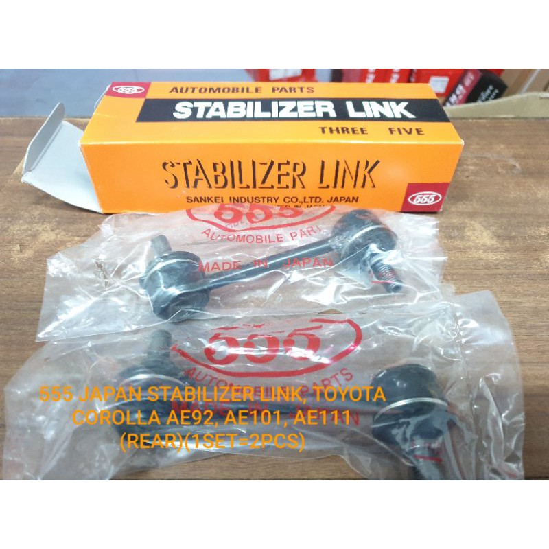 555 - REAR STABILIZER LINK TOYOTA AE92, AE101, AE111 - 1 PAIR (555-SL ...