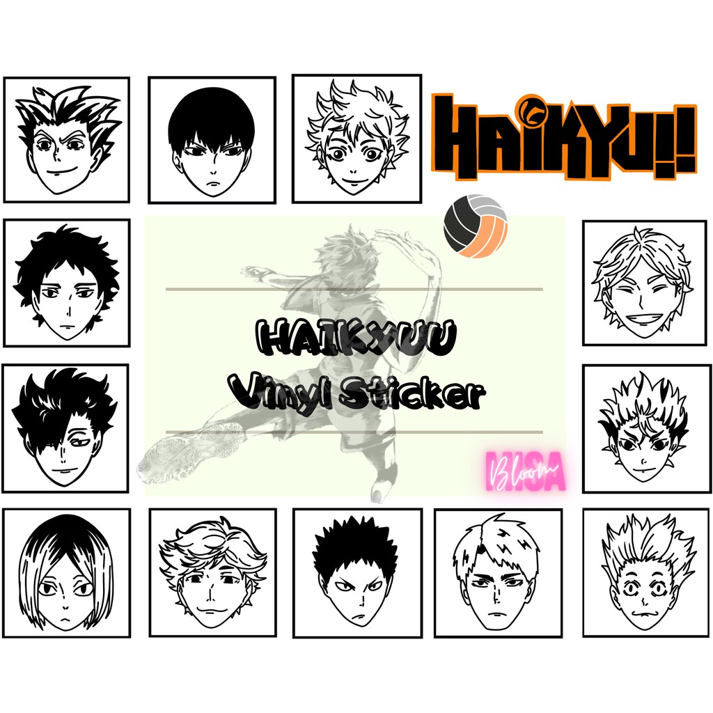 Haikyuu Vinyl Decal Sticker (Part 1) | Shopee Malaysia