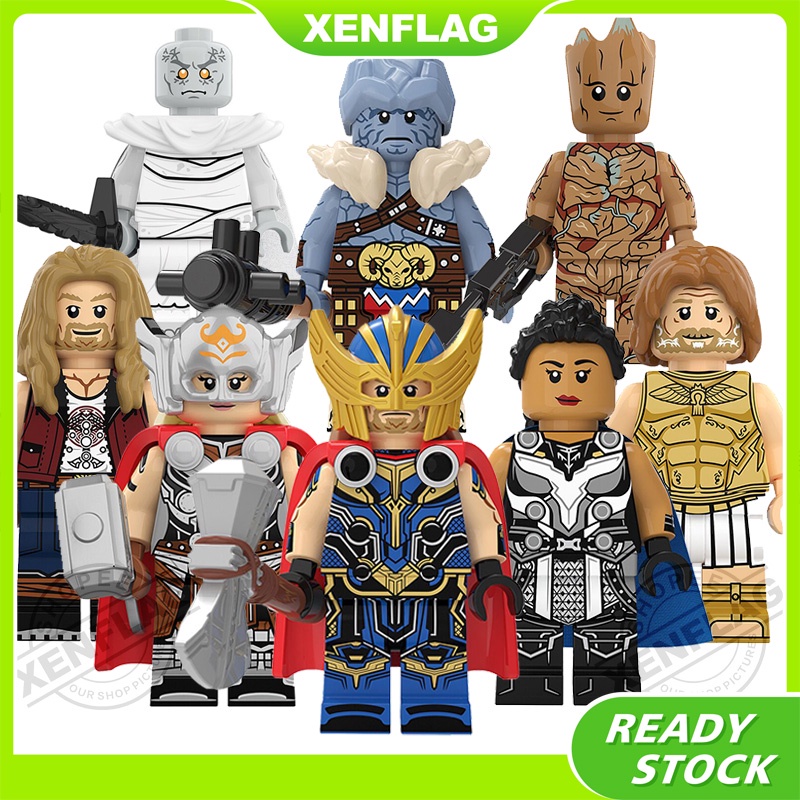 Marvel Comics Series Thor Korg Groot Minifigures Building Blocks ...