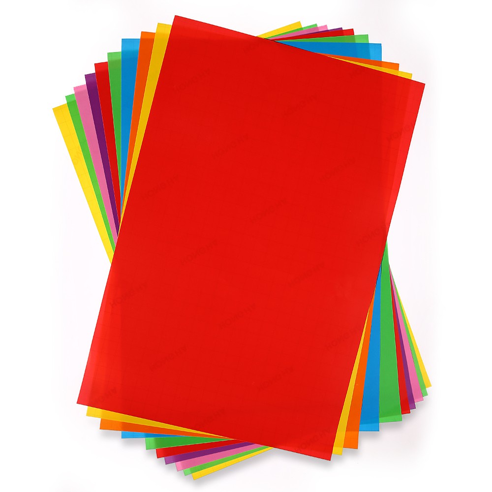 (10 Packs) Colored Craft Paper with Glue/No Glue A5 Size (1 Pack of 7 ...