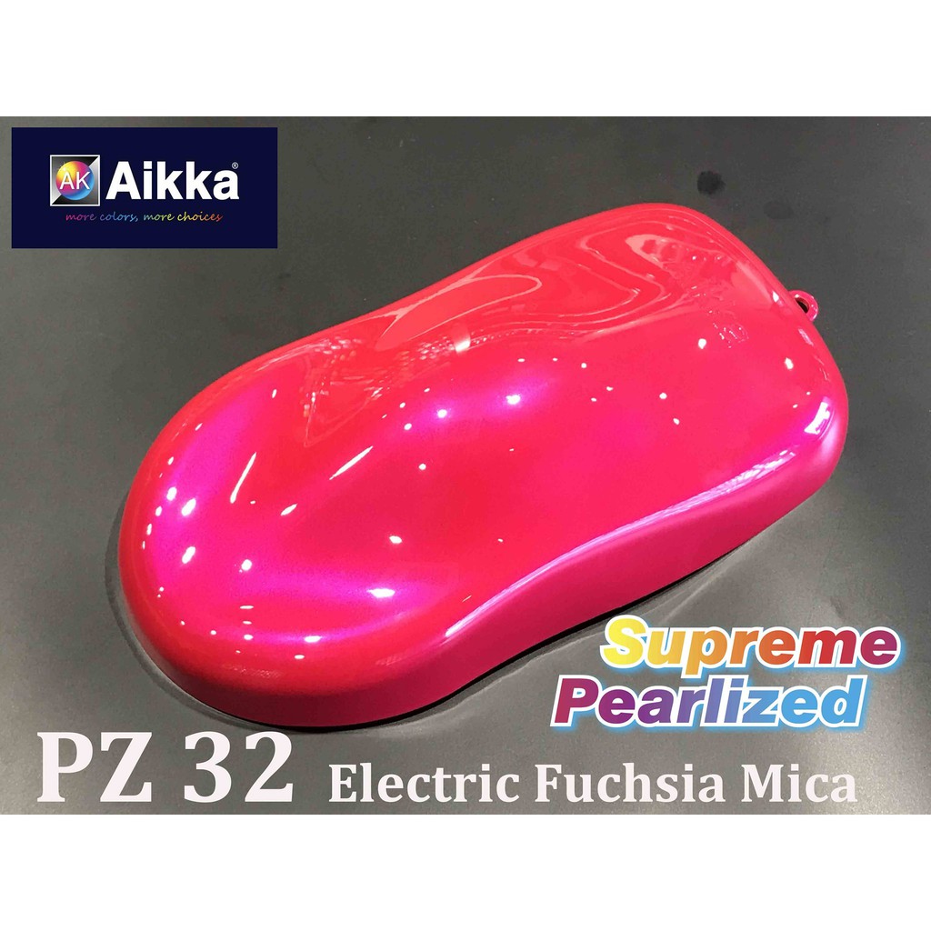 Aikka PZ32 Electric Fuchsia Mica: Supreme Pearlized Colour Effect for Car / Motor/ Metal surface ...