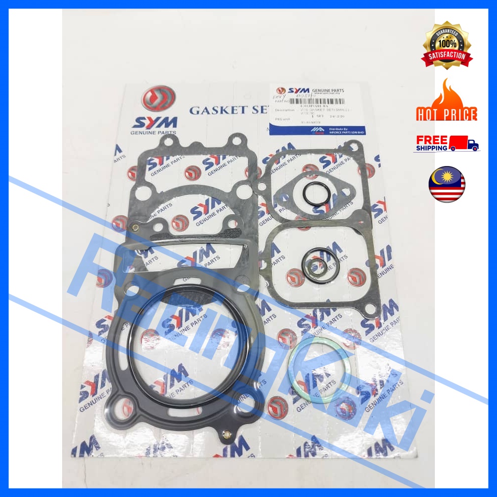 100% Original SYM VTS 200 / Modenas Elegan 150 Gasket Top Set | Shopee ...