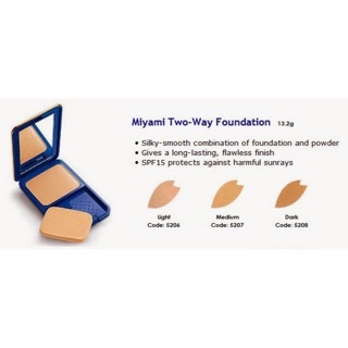 💯 Original HQ Cosway Bedak Padat Miyami Miami Compact Powder Two Way ...