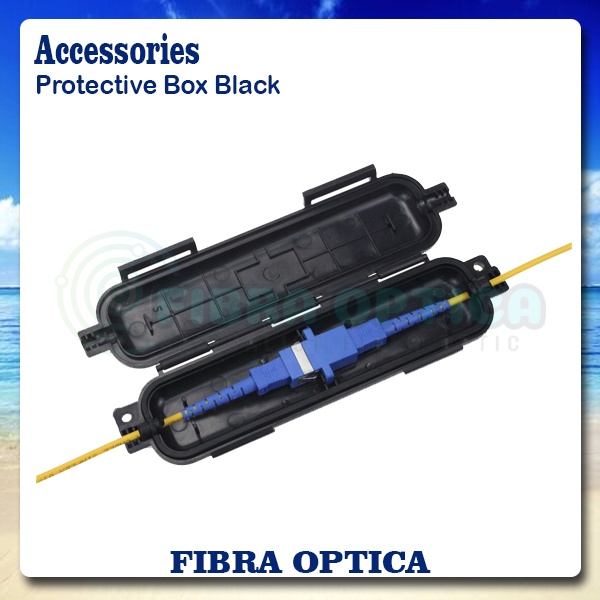 Fiber Optic Protection BOX SC Adapter |Waterproof Protective Box Black ...