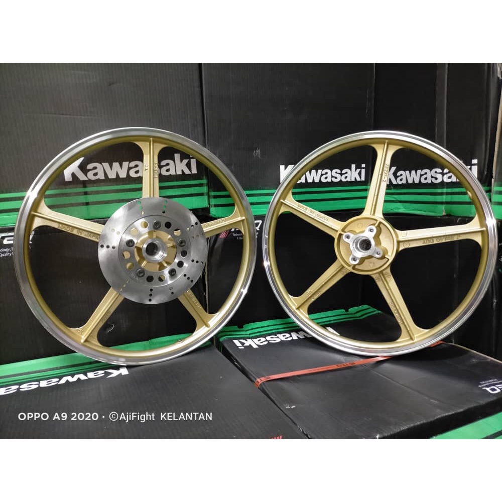 KAWASAKI AR80 SPORT RIM AR 80 GOLD Y-TEQ RIM SPORT | Shopee Malaysia