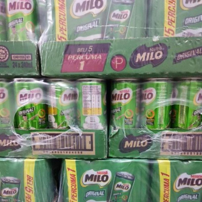 Nescafe Can / Milo Can Original / Mocha / Latte / Tarik 240ml x 24 ...