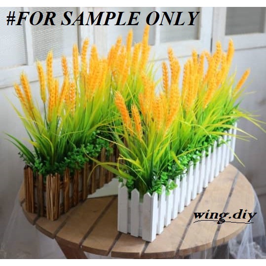 ARTIFICIAL WOODEN FLOWER FENCE POT FOR GARDENING/ PASU BUNGA PAGAR KAYU ...