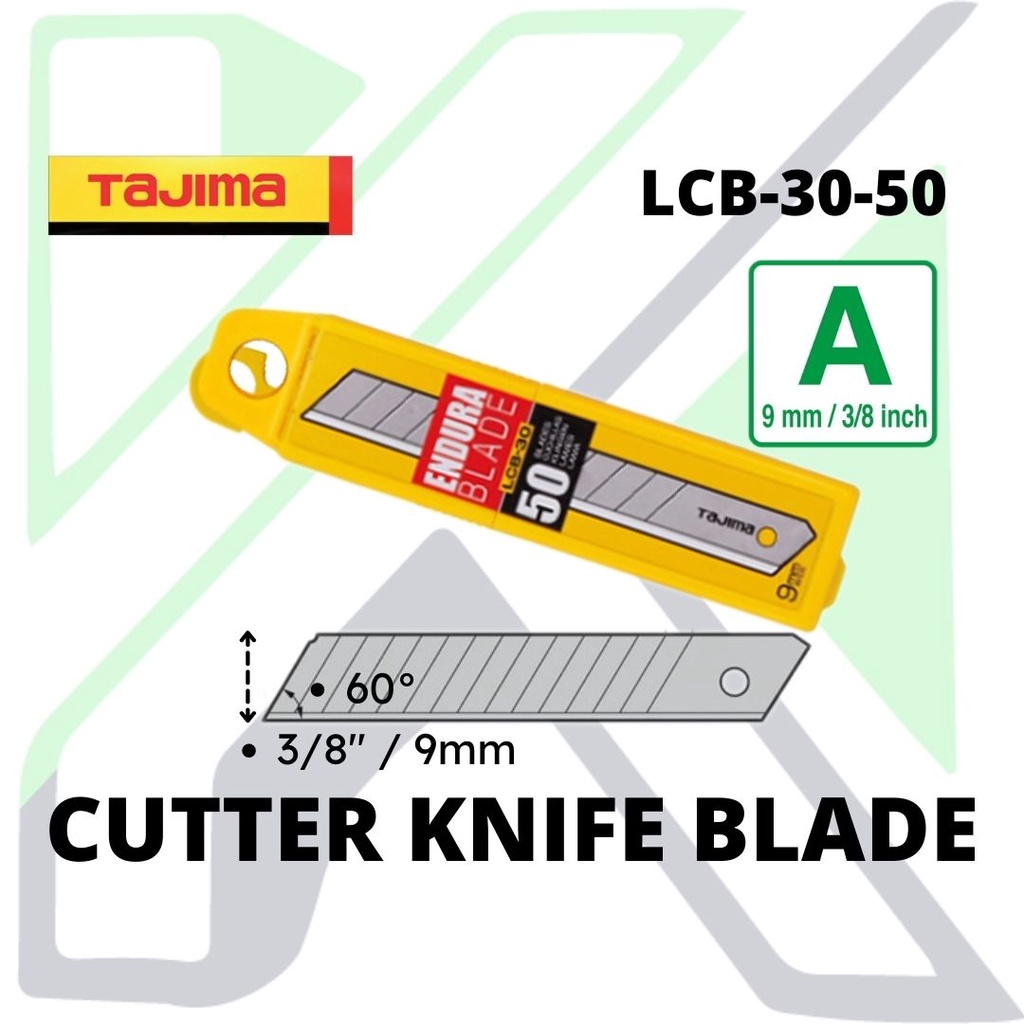 【TAJIMA】Cutter Knife & Blade (Grade A | L - Endura Blade / Grade H ...