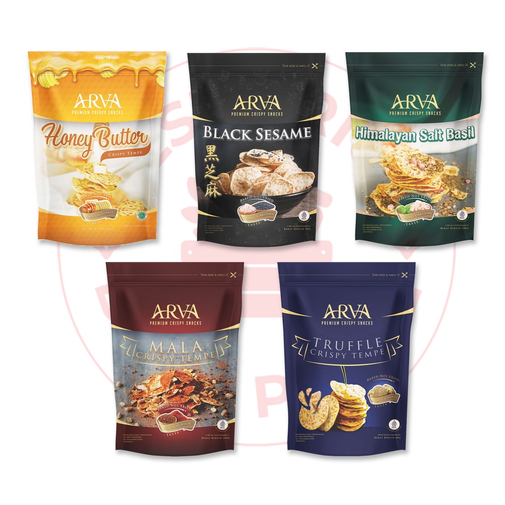 Arva - All Variants Of CRISPY TEMPE SNACK - 80/100 GR (PREMIUM & HALAL) | Shopee Malaysia
