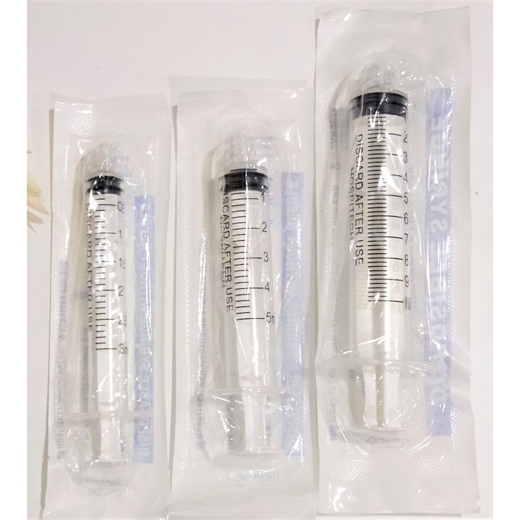 SYRINGE (LUER LOCK/SLIP TIP) 3ML/5ML/10ML 1'S | Shopee Malaysia