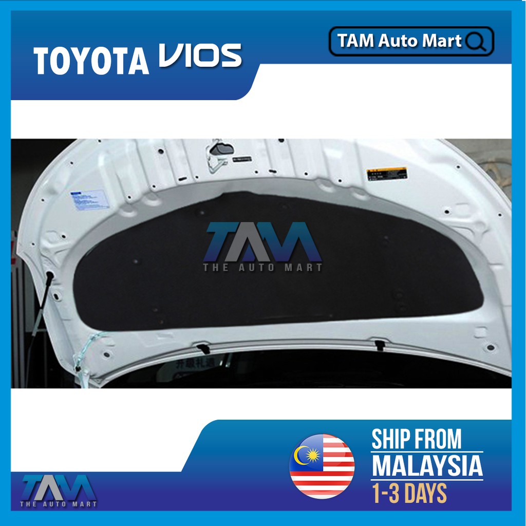 Toyota Vios Front Bonnet Cover Engine Soundproof Bonnet Cover For Vios ...