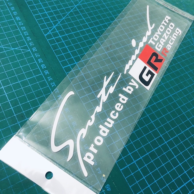 toyota GR gazoo racing car sticker bonet stiker kereta bumper body ...