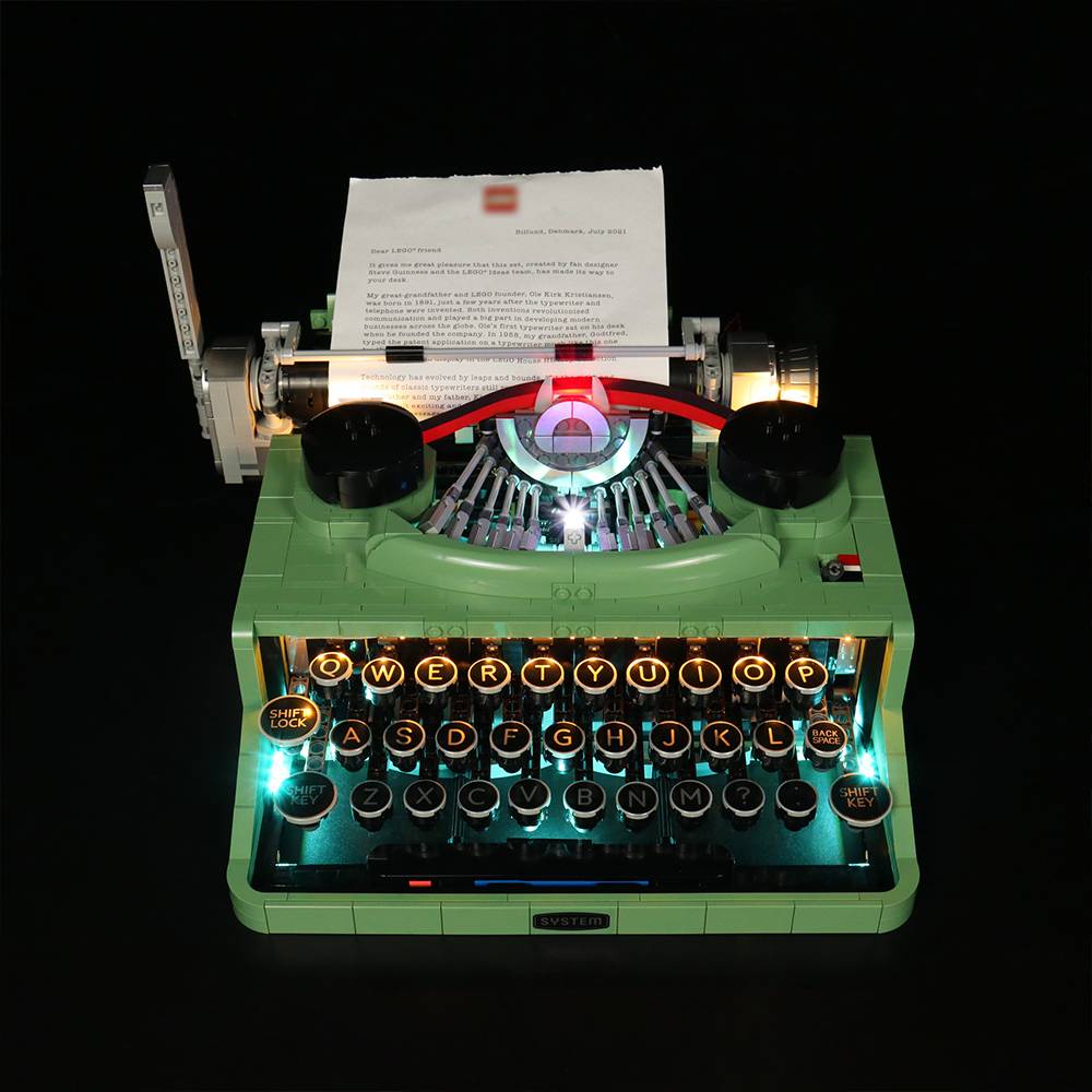 Light Kit Ideas 21327 Typewriter Typing Machine (Only LED Light kit ,No ...