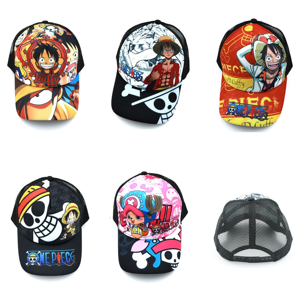 One Piece Luffy Tony Chopper Portgas D Ace Size Adjustable Baseball Cap ...