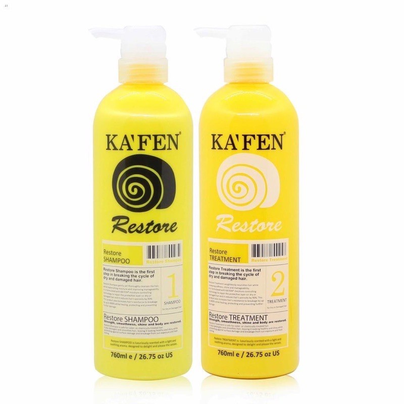 KAFEN - Snail Restore Shampoo Conditioner 蜗牛极致洗发精护发素 | Shopee Malaysia