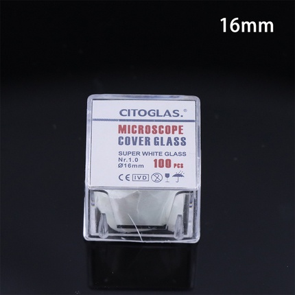 Round Microscope slide Coverslip Glass Cover Slip bulat Circular ...
