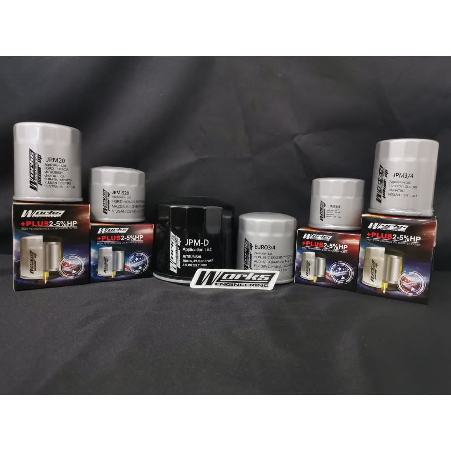 Works Engineering Performance Engine Oil Filter - JPM 20 / JPM 3/4 ...