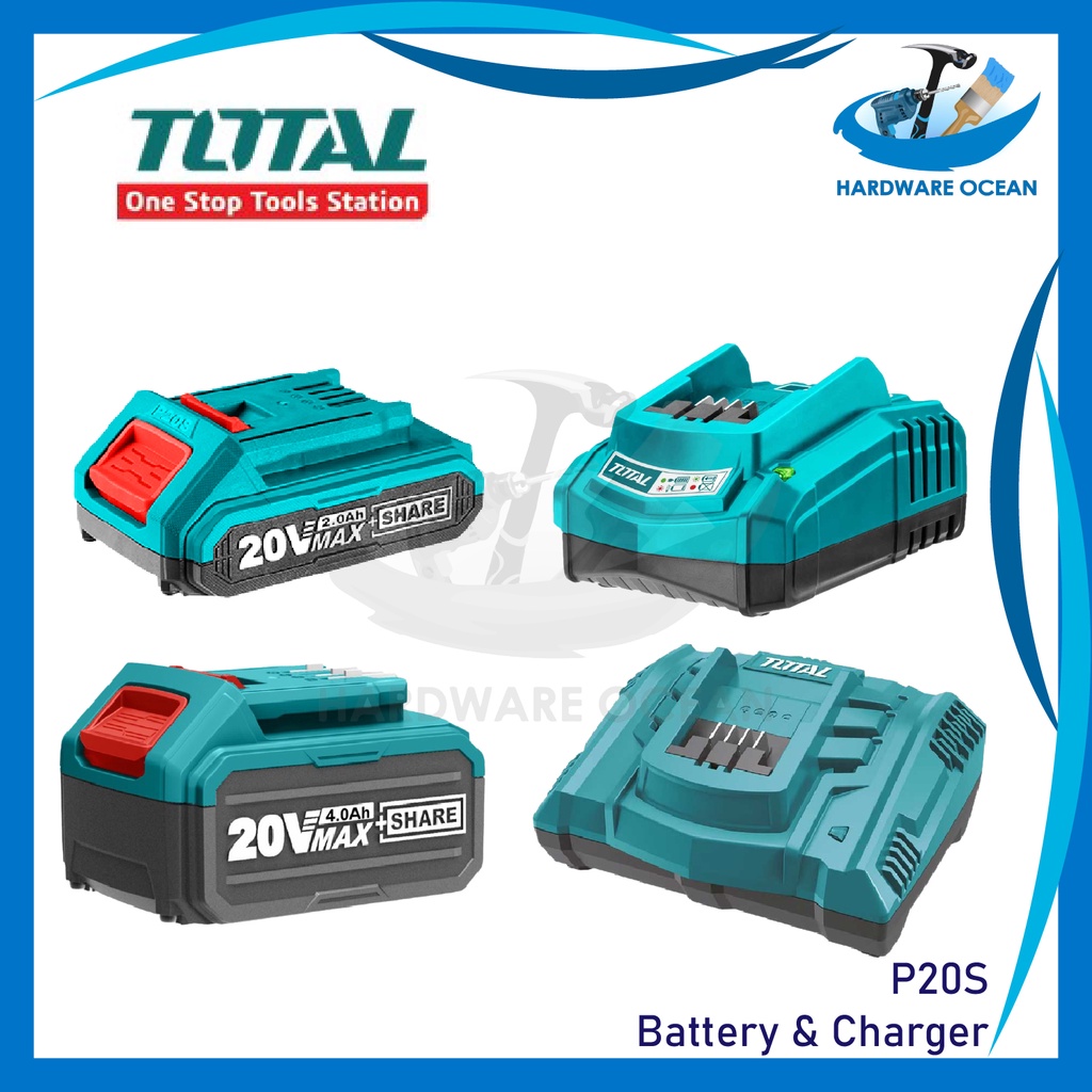 Total Battery 20V 12V TFBLI20011 2.0Ah 4.0Ah 1.5Ah Bateri Total 20V ...