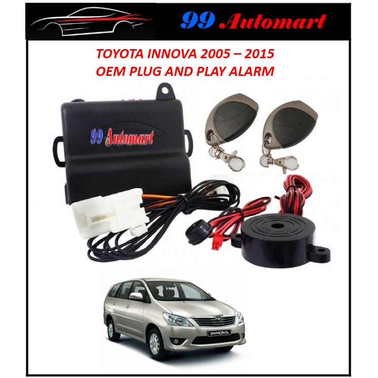 TOYOTA INNOVA 2005 - 2015 OEM PLUG & PLAY CAR ALARM SYSTEM | Shopee ...