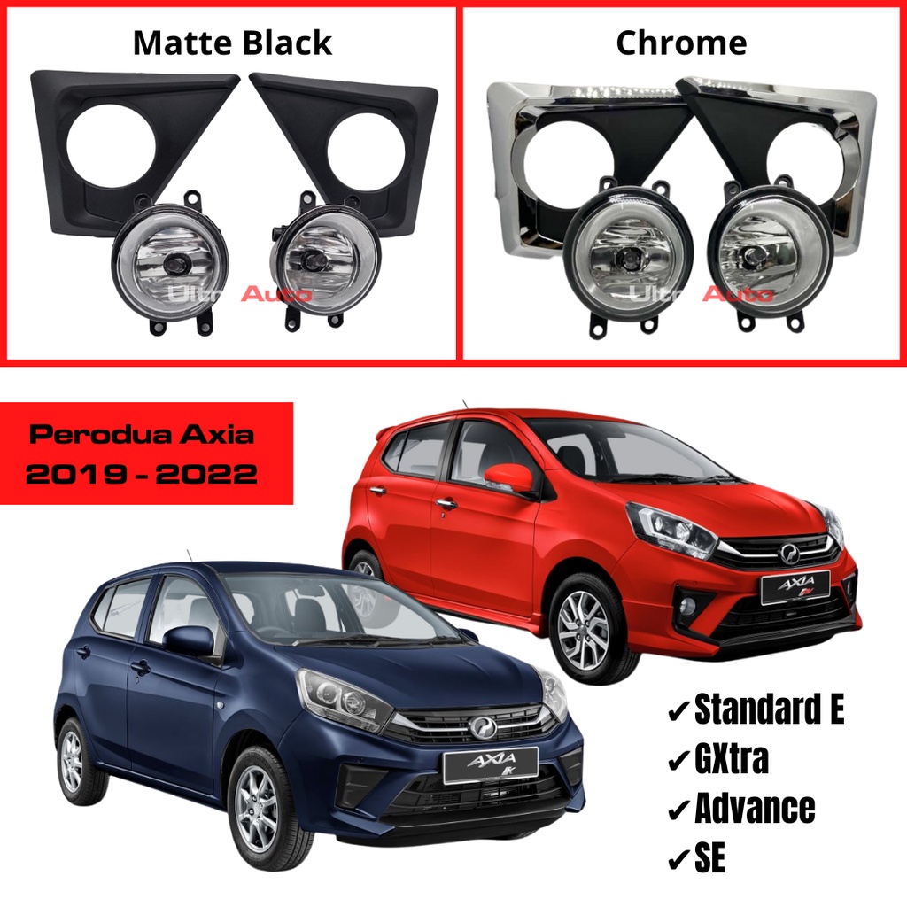 Perodua Axia Fog Lamp Fog Light Spot Light 2019 2020 2021 2022 Cover ...