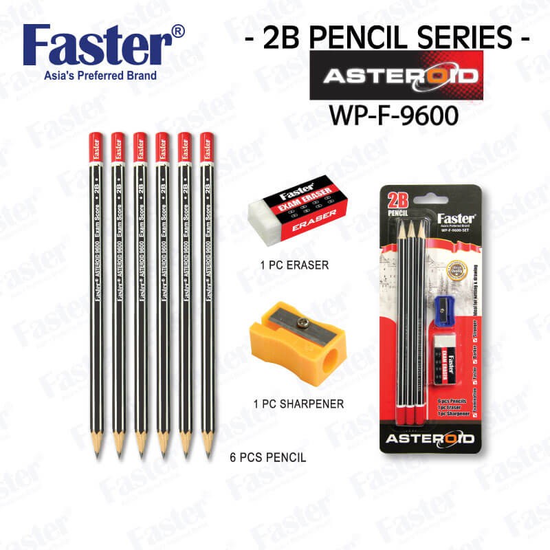 FASTER 2bBASTEROID PENCIL SET (9600) | Shopee Malaysia