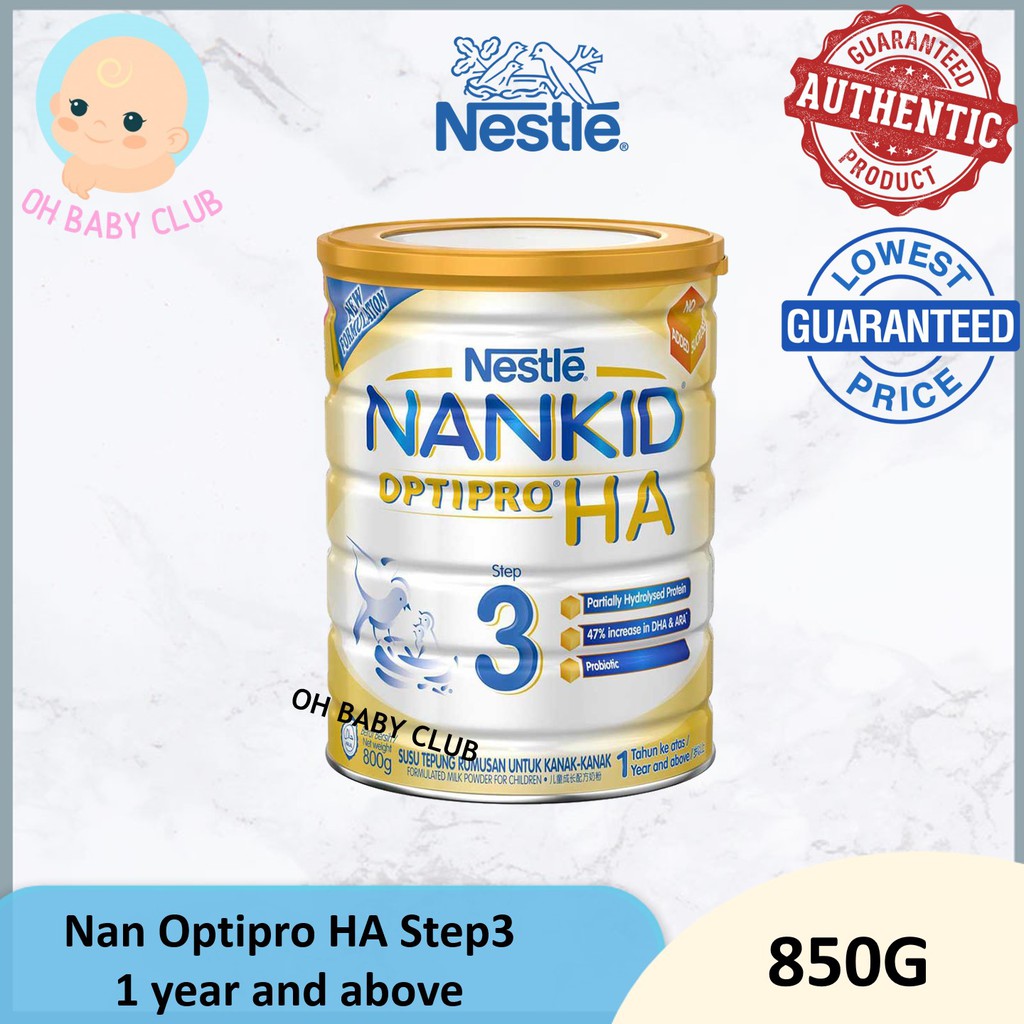 [PERFECT TIN] Nestle Nankid Optipro HA Stage 3 Hypoallergenic (800g ...