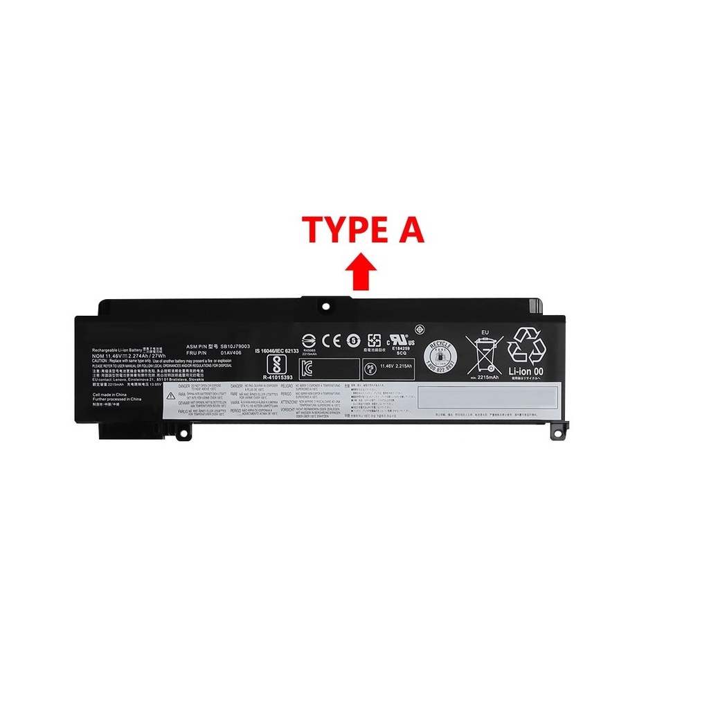 Lenovo Thinkpad T460s T470s 01AV405 01AV406 AV408 00HW025 SB10F46460 ...