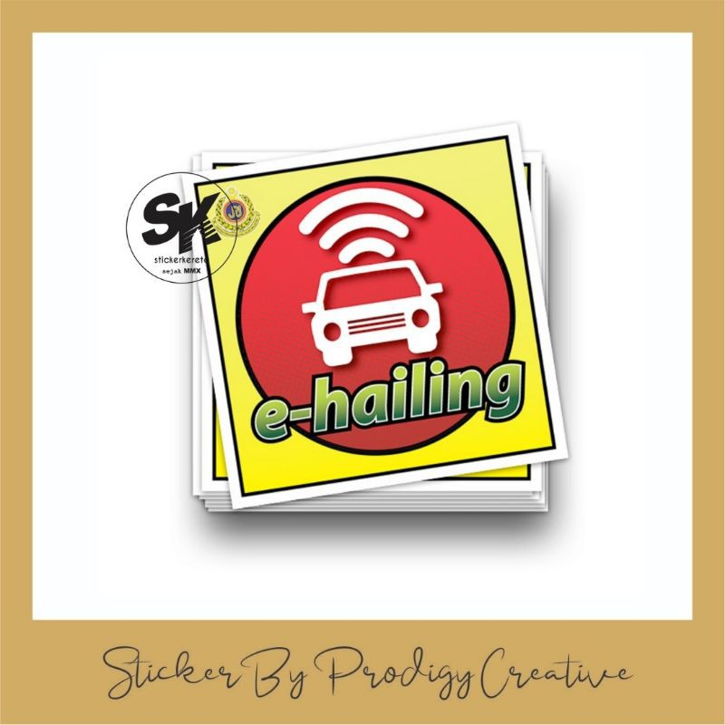 Sticker Pelekat Pengenalan Kereta E-hailing [Ready Stock] | Shopee Malaysia