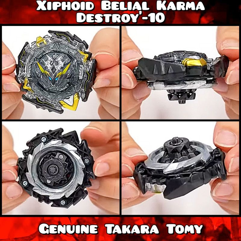 B202 Xiphoid Belial Karma Destroy dash -10 (Beyblade Takara Tomy ...