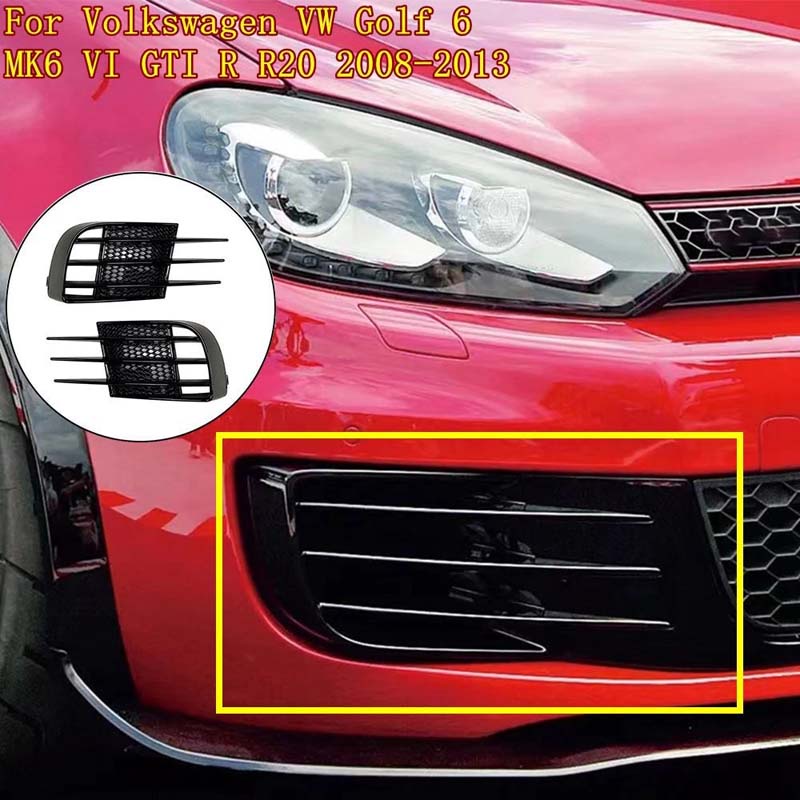 Car Front Fog Lights Cover For 2008-2013 For Volkswagen VW Golf 6 MK6 ...