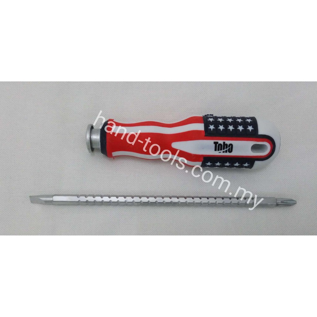 TOHO Adjustable Screwdriver(Flat and philip)2 Way Screwdriver 6X150mm ...