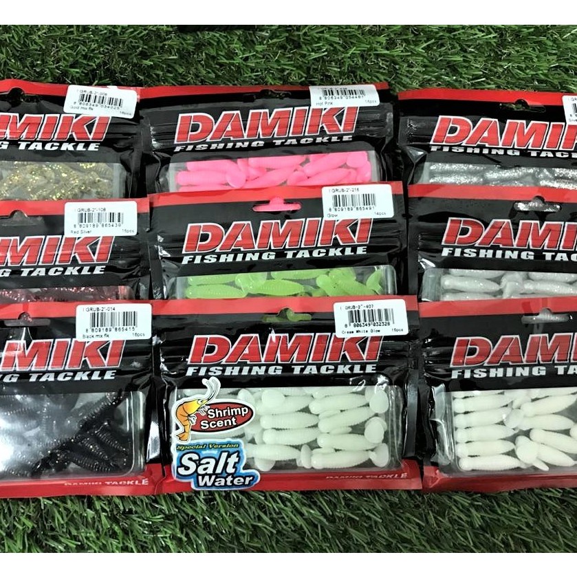 (JOM PANCING) Damiki (2inch/1.5g) I Grub Soft Plastic Lure | Shopee ...