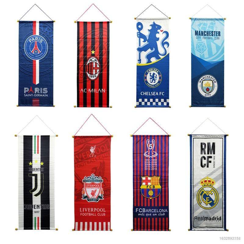 F.C. Flag Liverpool Paris Saint-Germain Chelsea Flag Interior Decor Bar ...