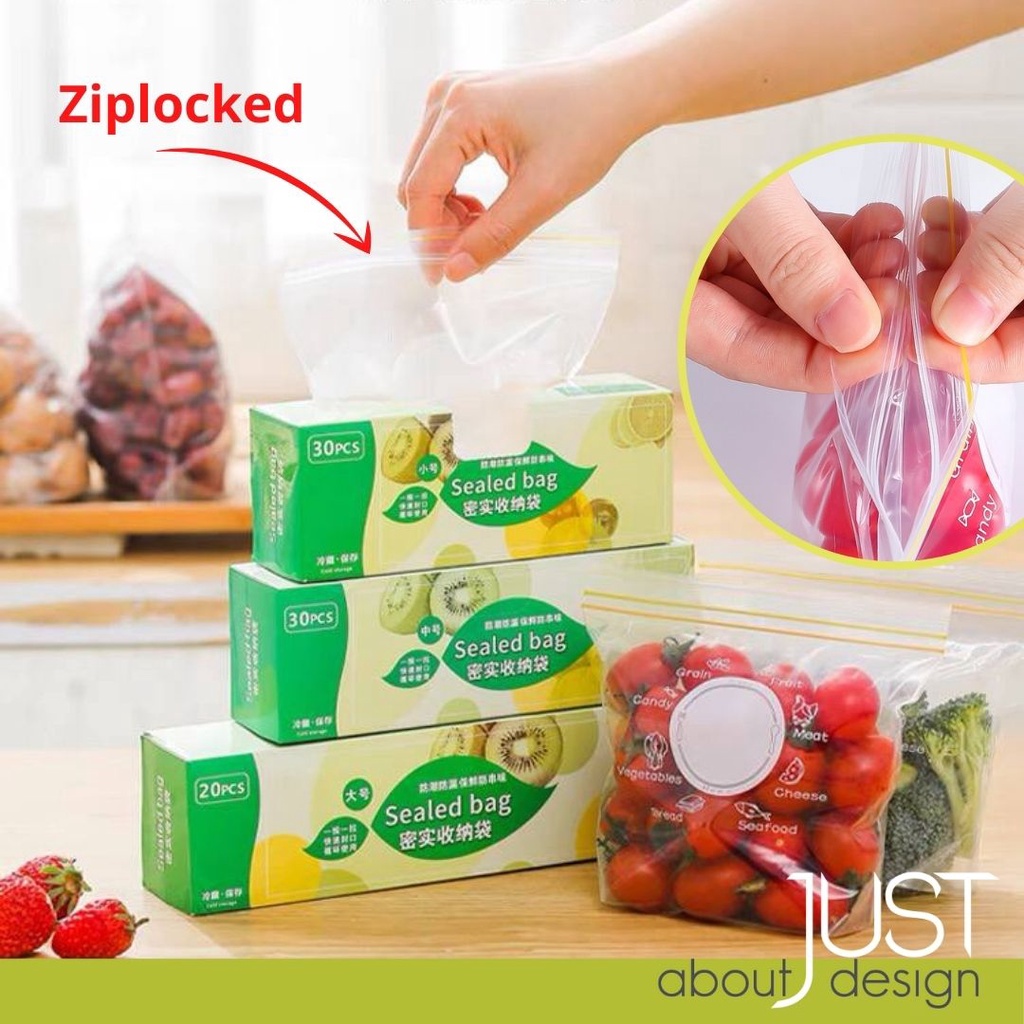 🔥 Plastik Ziplock Makanan Zipper Bag For Food Plastik Air Plastik ...