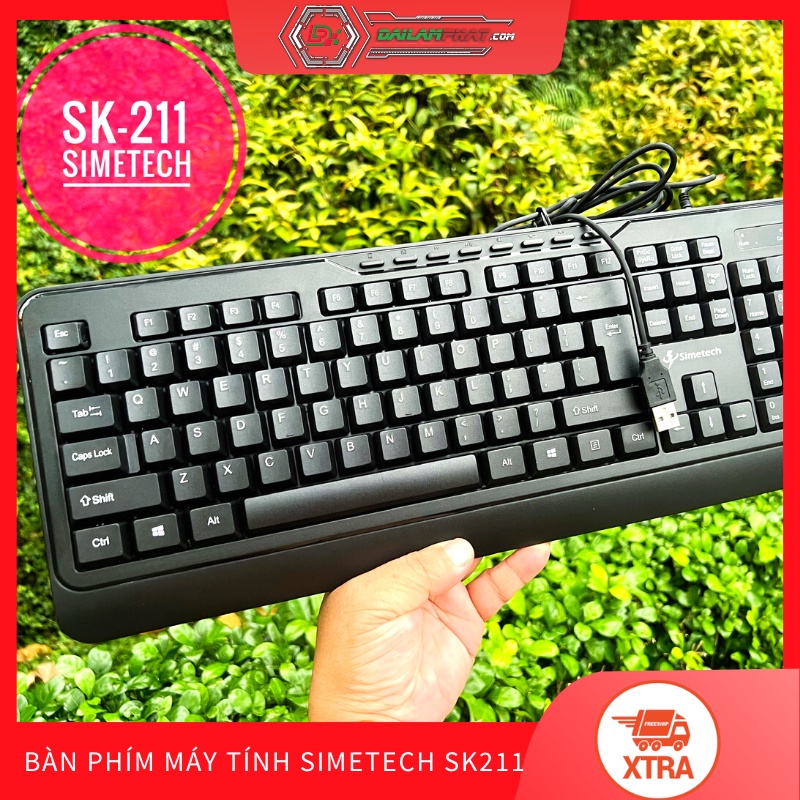 Simitech SK 211 keyboard with smooth keys, office design | Shopee Malaysia